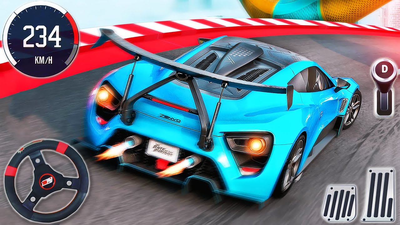 Crazy Car Stunt Racing Simulator - Mega Ramp Impossible Sport Car ...