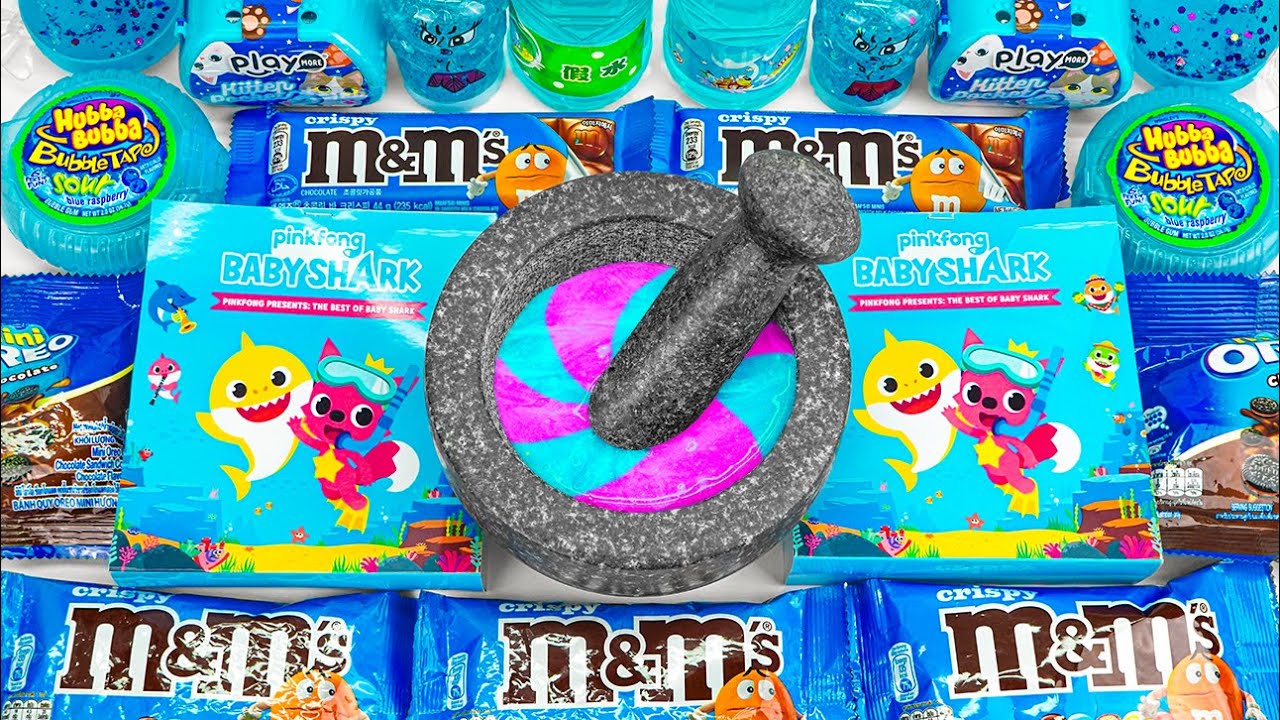 Satisfying Video How To Make Soda Slime Mixing Baby Shark M&M Candy ...