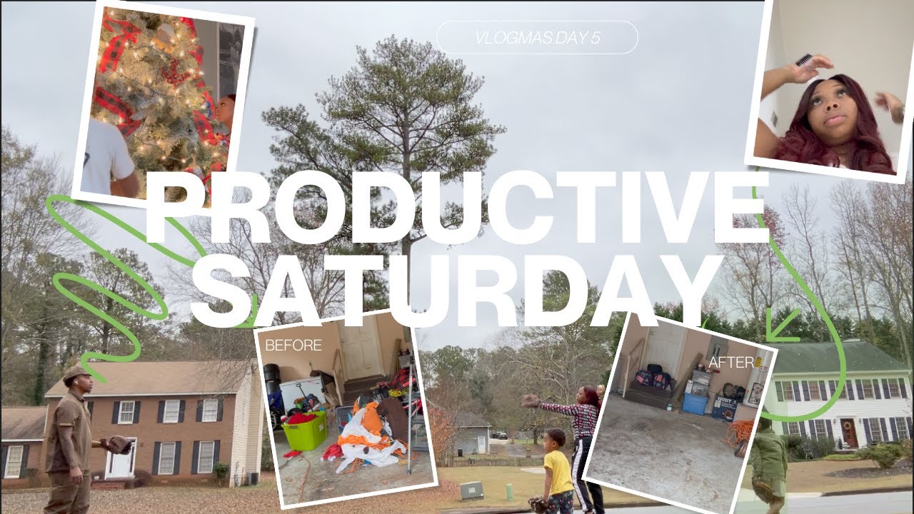 VLOGMAS DAY 5 | PRODUCTIVE SATURDAY | GARAGE CLEAN OUT!!! - YouTube