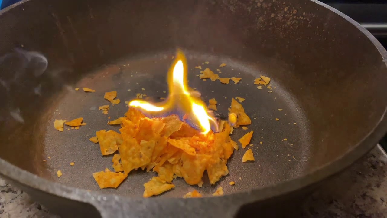 Testing if Doritos are good fire tinder - YouTube