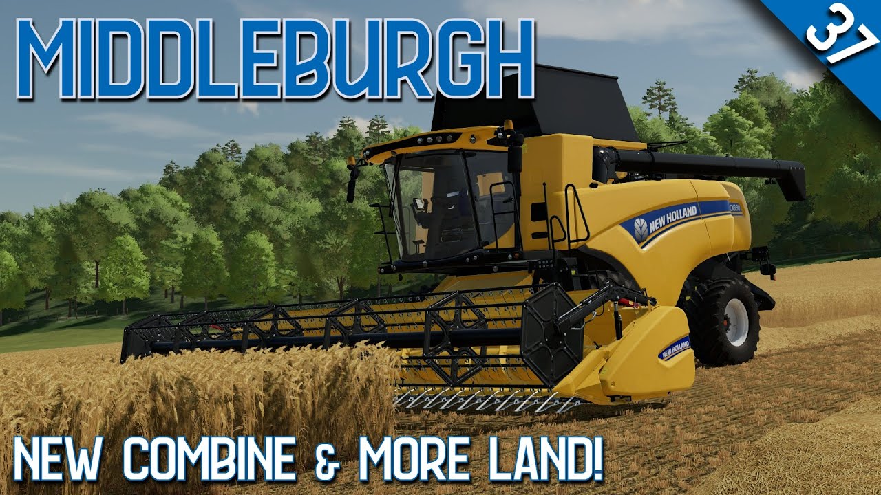 NEW Combine & More Land! | Middleburgh Farming Simulator 22 | Episode ...