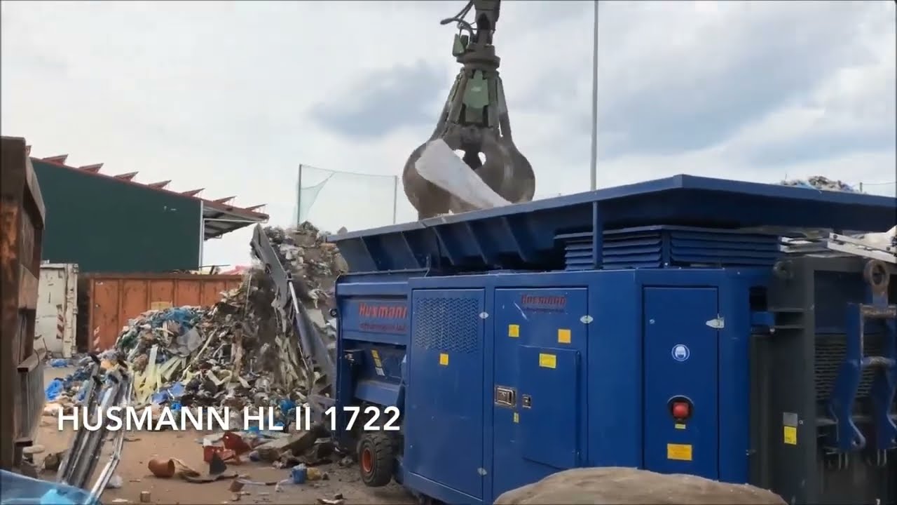 Broyeur lent birotor HUSMANN HL2 1722 Broyage de déchets résiduels ...