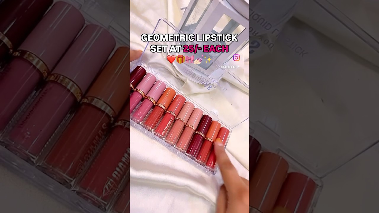 Mini geometry lipstick WhatsApp 8750153883 makeup #lipstick #matte # ...