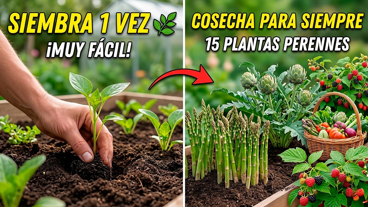 15 Plantas Perennes: Siémbralas Una Vez y Cosecha Para Siempre - YouTube