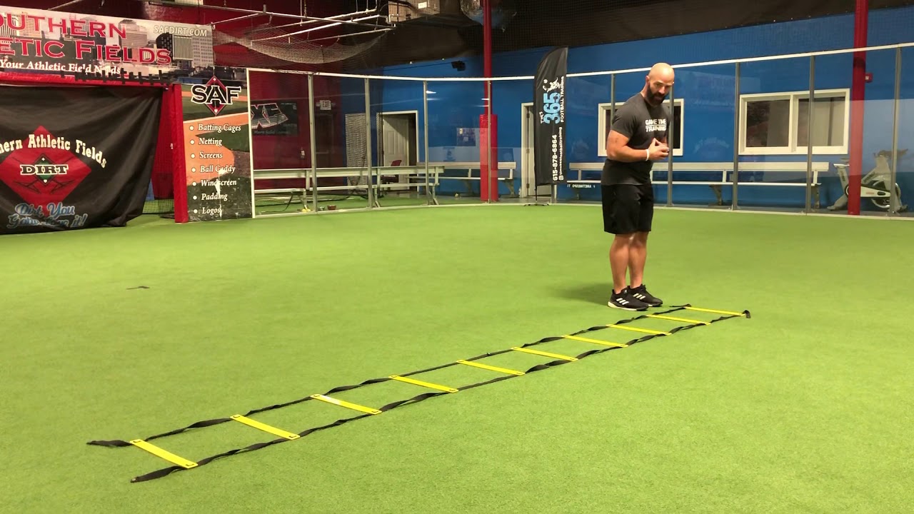 In In Out Out ladder drill - Lateral - YouTube