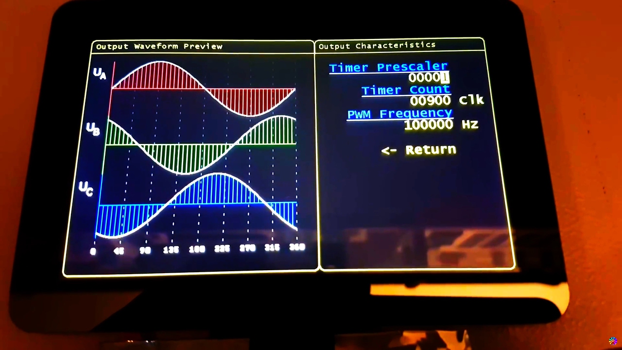 STM32-based ultimate 3-Phase Motor Controller - Test 1 - YouTube
