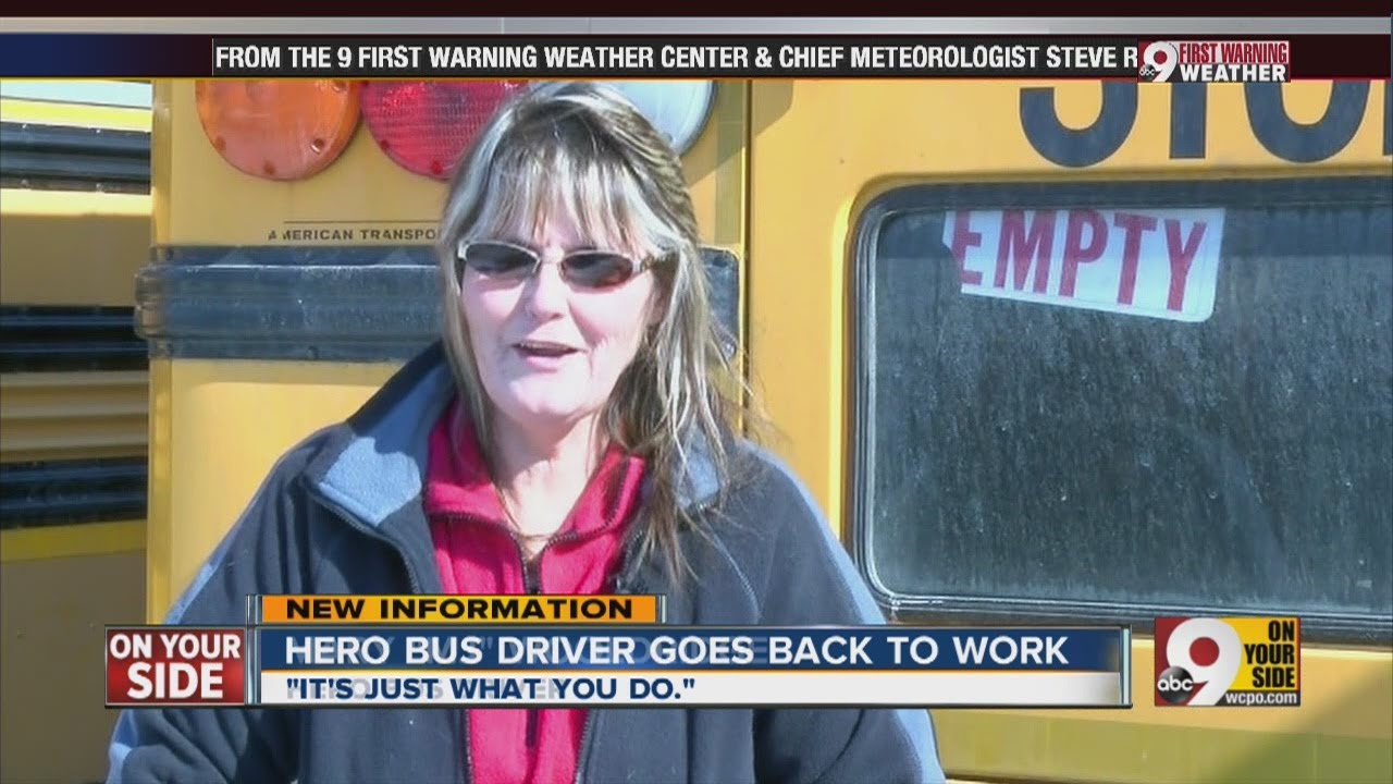 Bus driver saves students - YouTube