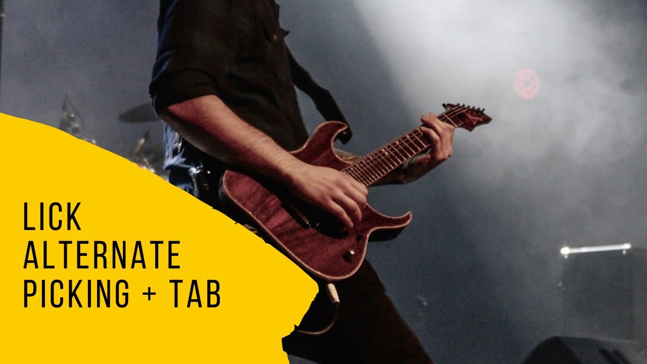 Lick Alternate Picking + TAB - YouTube