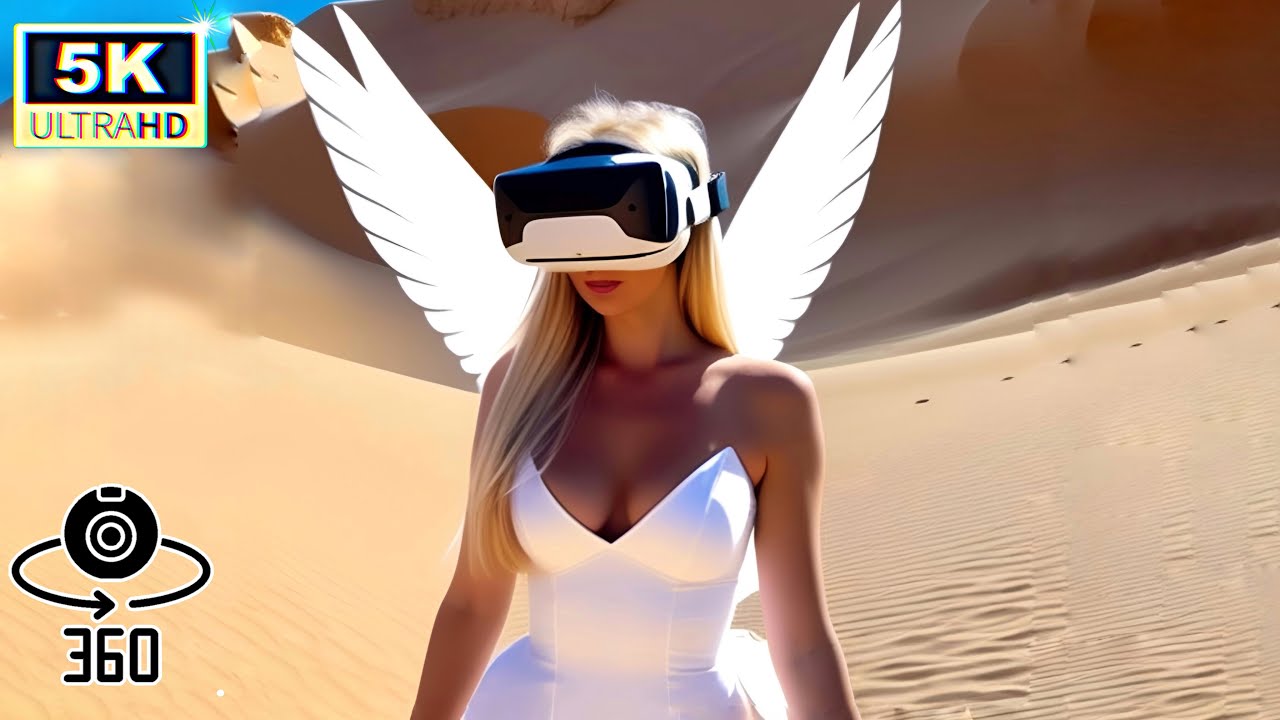 VR 360 Video 5.7K | Alone In The Dunes #vrgirl - YouTube