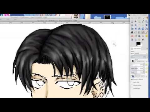 [Attack On Titan ] punk! Levi -speedpaint - YouTube