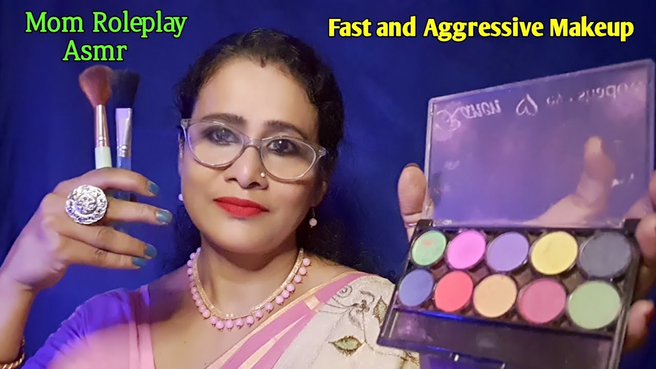 Asmr Mom Roleplay ~ Fast & Aggressive Makeup 💄| Dearly ASMR | Mummy ...