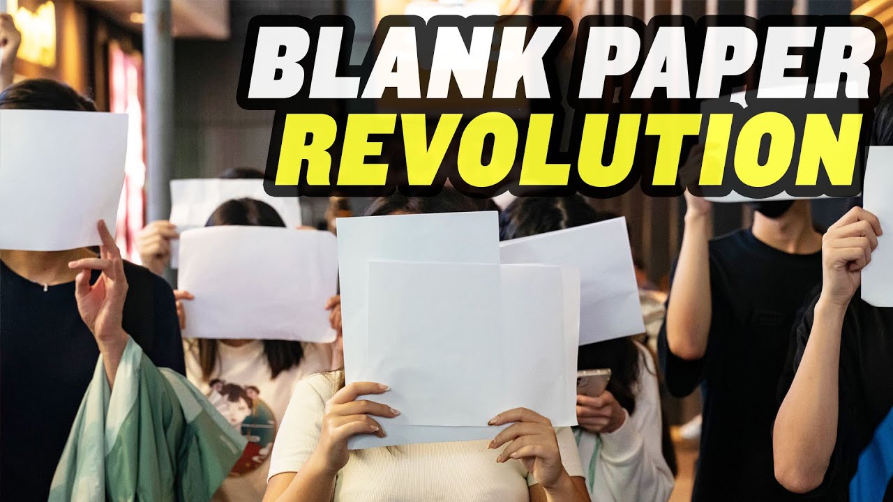Is China Having a Blank Paper Revolution? - YouTube