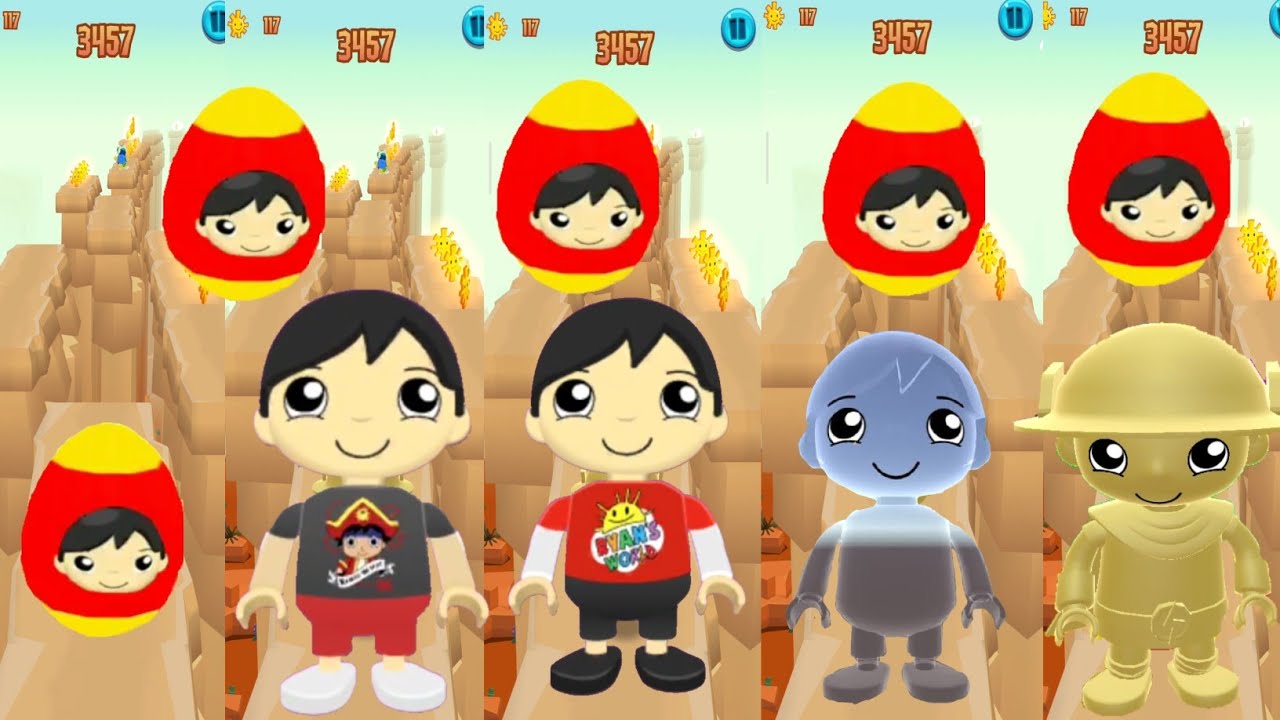 Pirate T-Shirt Ryan vs Red T-Shirt Ryan vs Rare Mercu-Ryan in Tag with ...