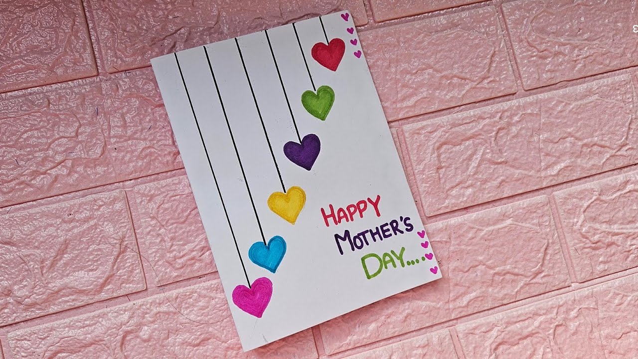 Easy Mother's day card • mothers day greeting card idea•How to make ...