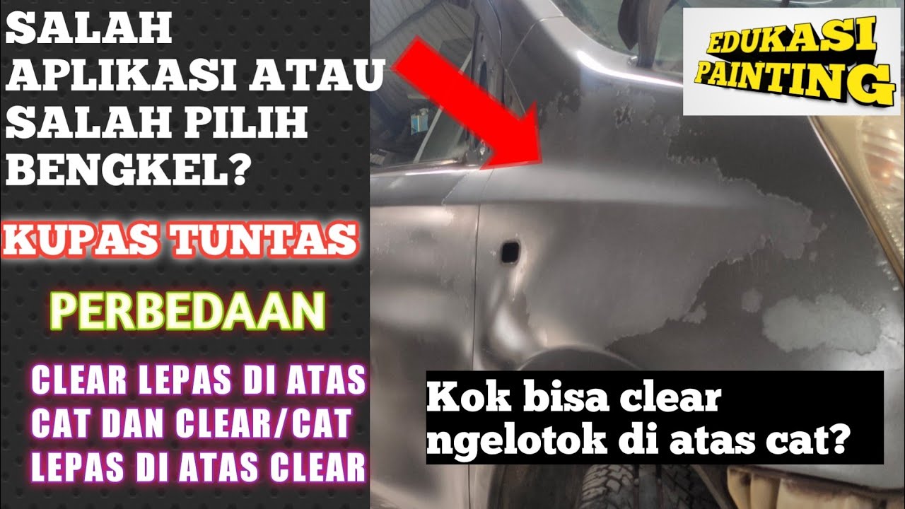 🔴Proses pengecatan mobil dari awal & jeda waktu cat dan clear yg tepat ...