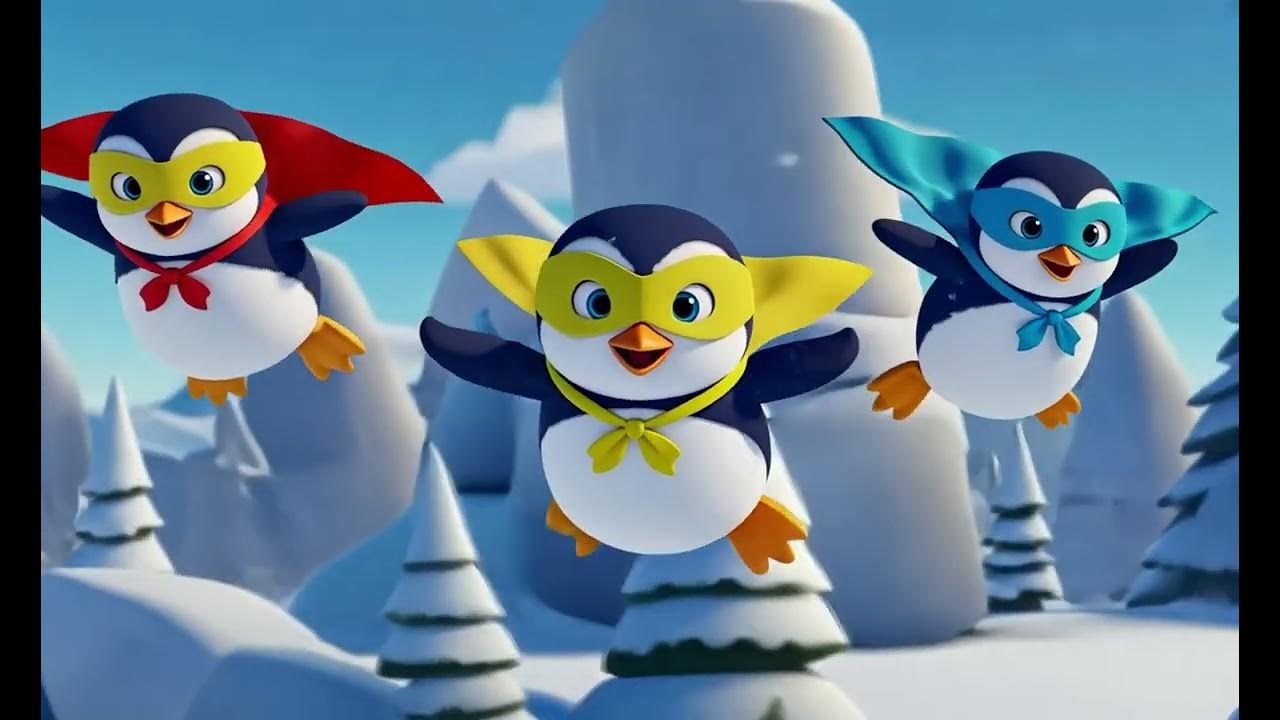 Penguin Dance Party 🐧 Waddle Waddle with Friends! Fun Kids Song! - YouTube