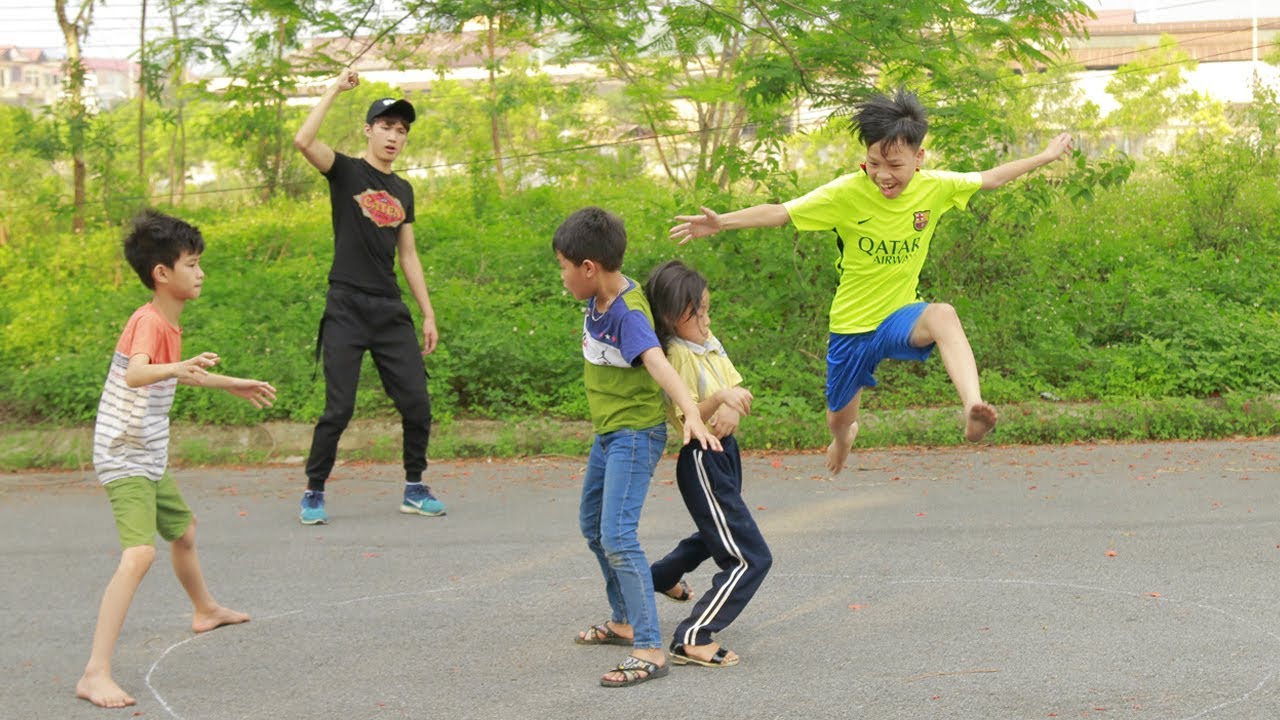 Kids Go To School Child in roller wheel Jumping on colorful Kids ...