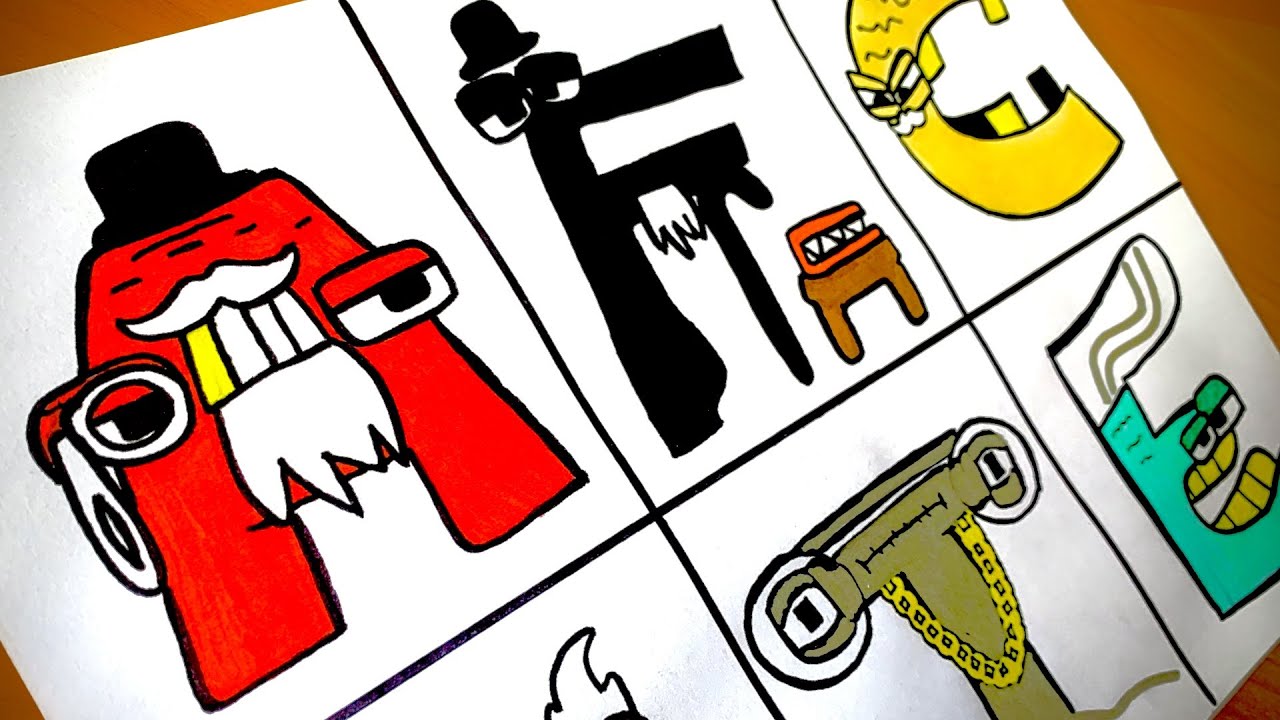 How to Draw Old Alphabet Lore | Alphabet Lore But Old Transform - YouTube