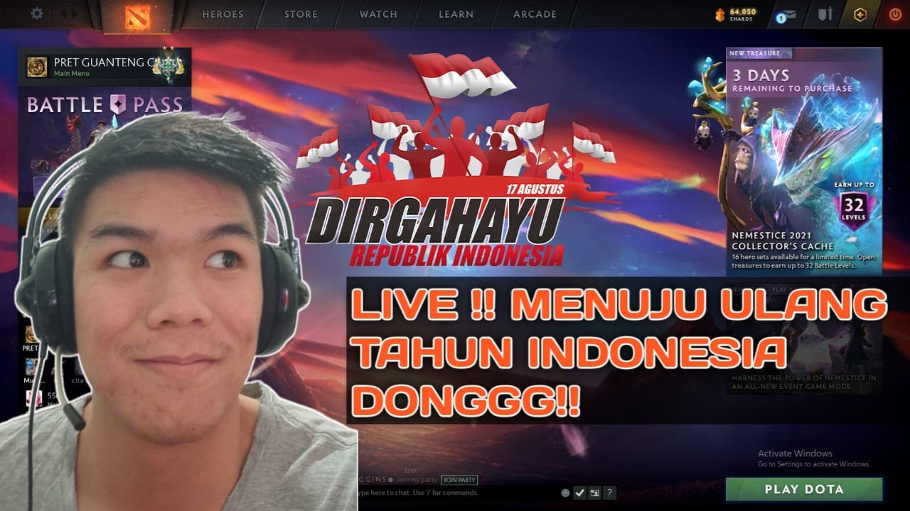 Live Streaming DOTA 2 ONLEN #1 #Slogan nya- TODAYISTHEBESTDAY#dota2 ...