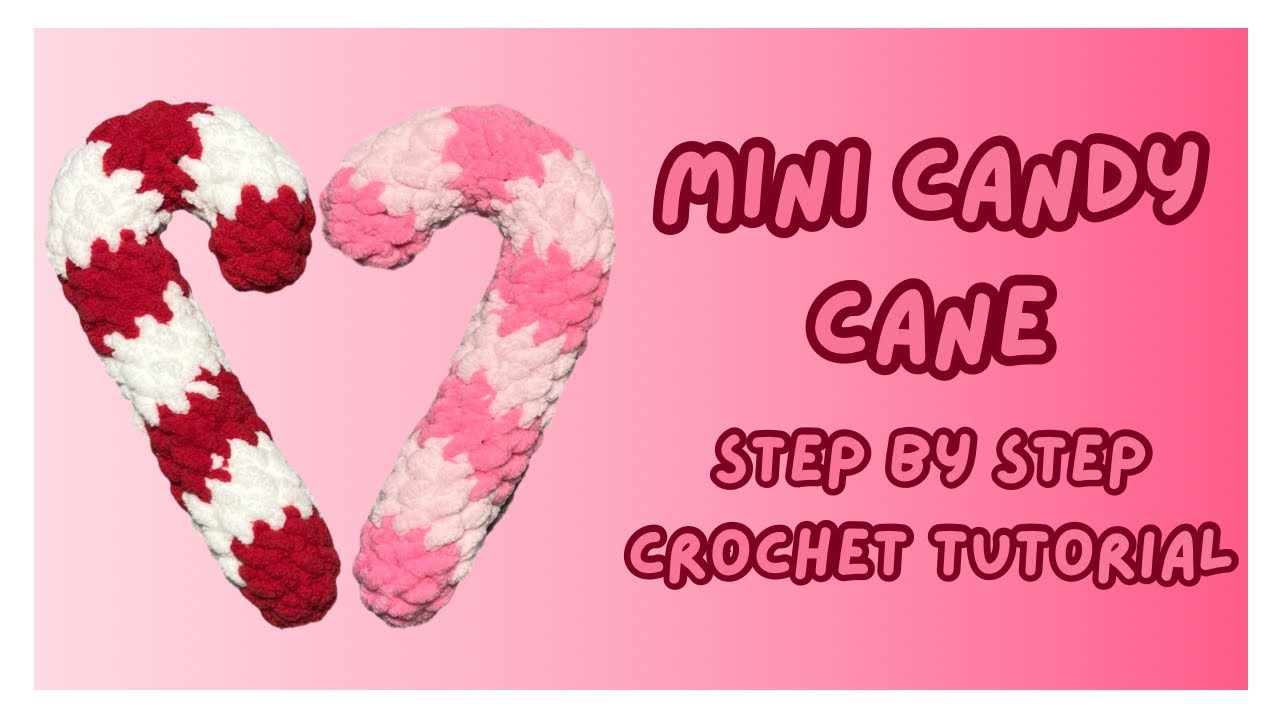 Mini Candy Cane Crochet Tutorial - Updated 2025 Version - YouTube