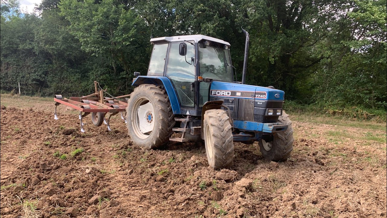 Cultivating stubble ready for sowing. - YouTube