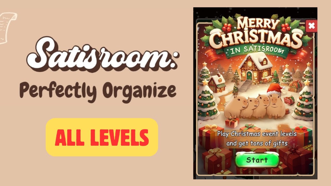 Satisroom Game Walkthrough | Christmas Levels Level 51 to 55 - YouTube