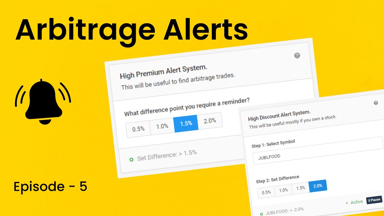 How to Set Alerts in Arbitrage Scanner to Find High Premium and High ...