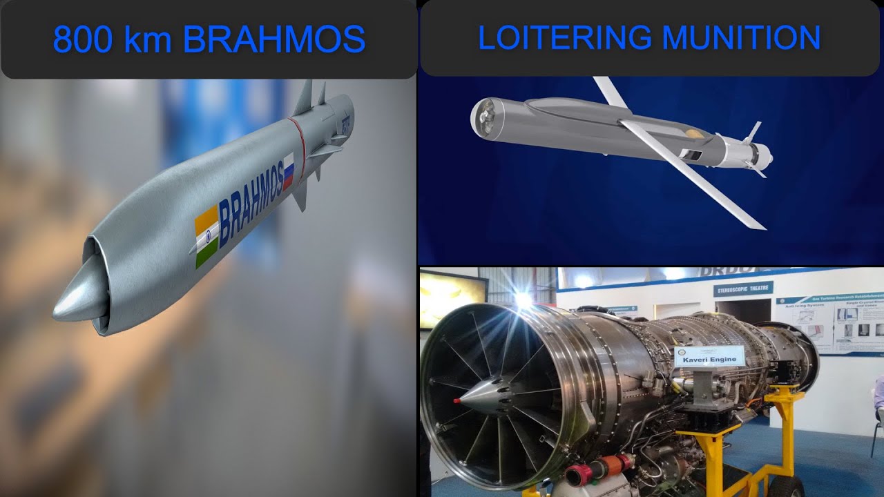 800KM Brahmos Mssile , Loitering Munition , Dry Kaveri Engine - YouTube