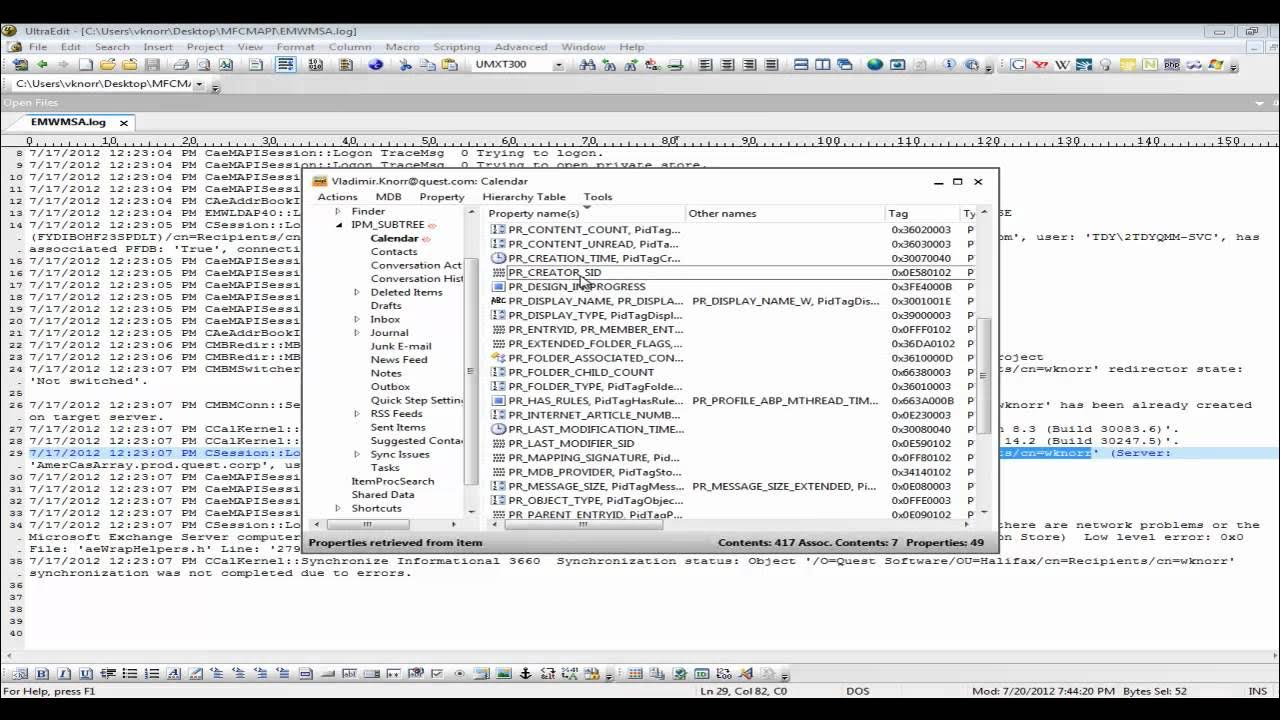 How to use MFCMAPI when troubleshooting various issues - YouTube