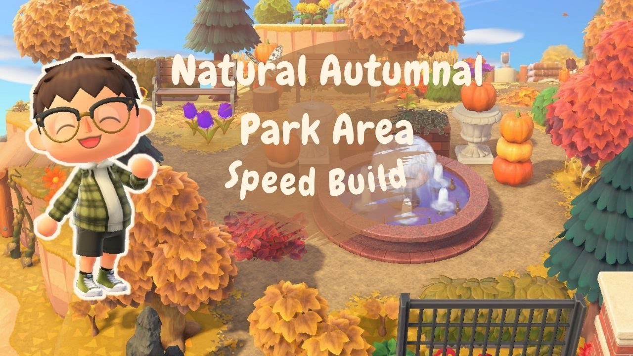 Natural Autumnal Park Build: Honeycrisp Episode 2 || ACNH: Speedbuild ...