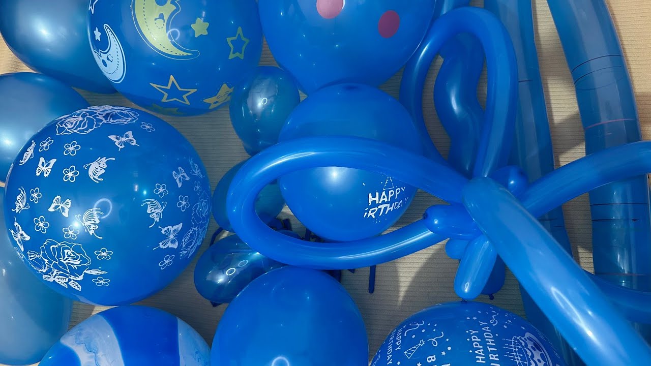🌊 Satisfying Blue Balloon ASMR | Endless Blow & Pop Relaxation - YouTube