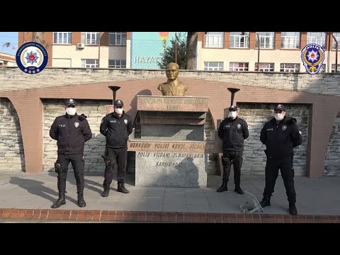 Polis kamera karşısına geçti