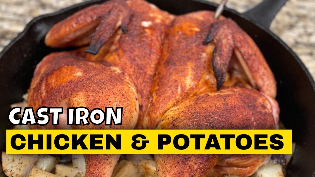 Spatchcock Chicken Cast Iron - YouTube