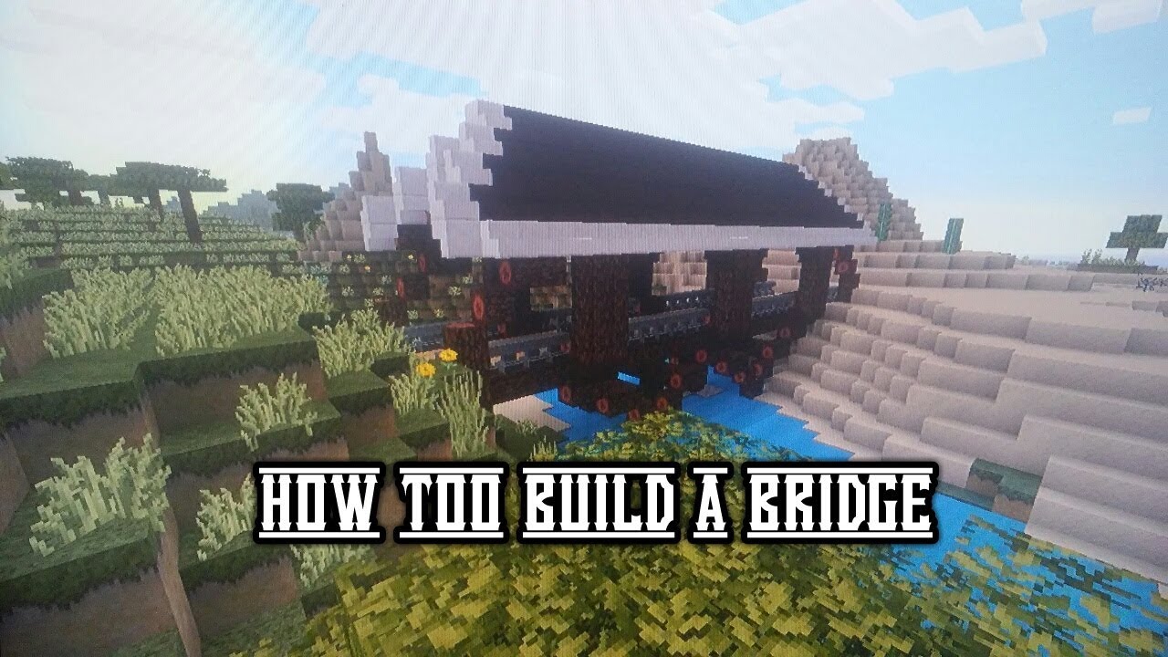 Minecraft | how too build a mid evil bridge | - YouTube