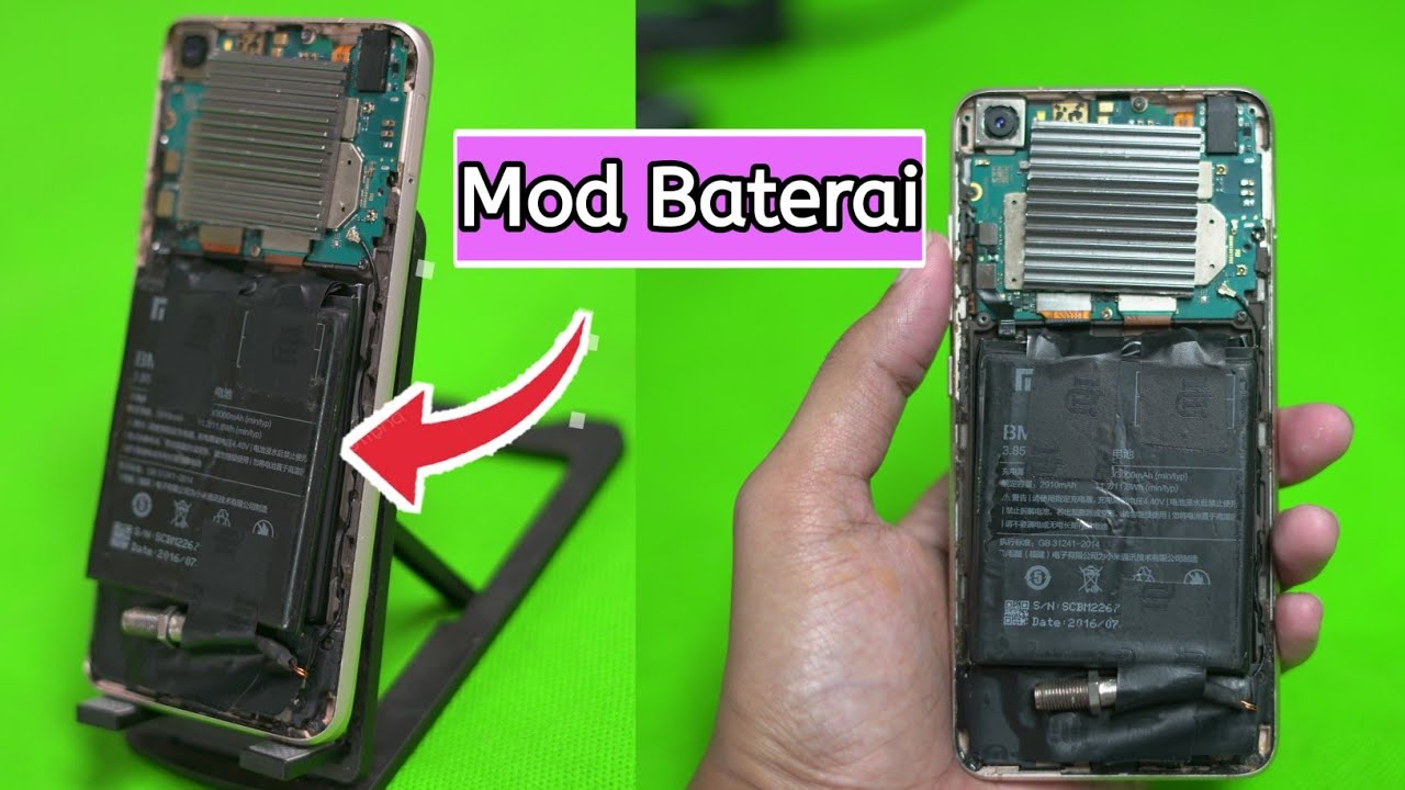 Mod Baterai Modem HP Mi 5 gemini | Paralel Baterai Lebih Awet - YouTube