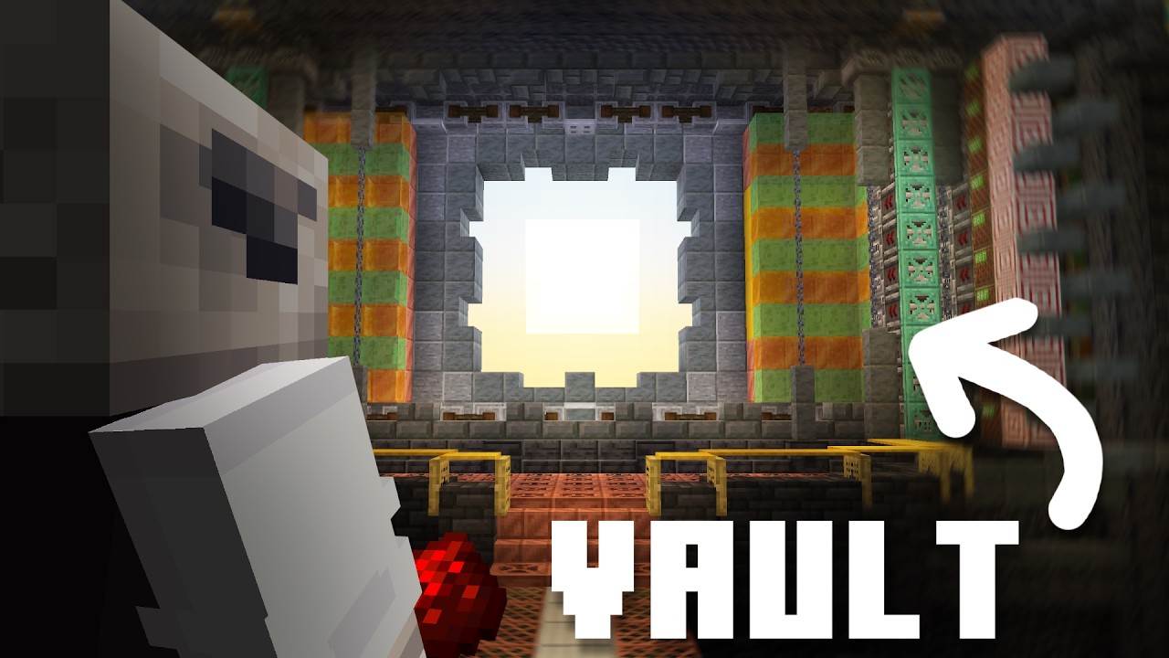 I Built an Unnecessarily Dramatic Redstone Vault Door in Minecraft ...