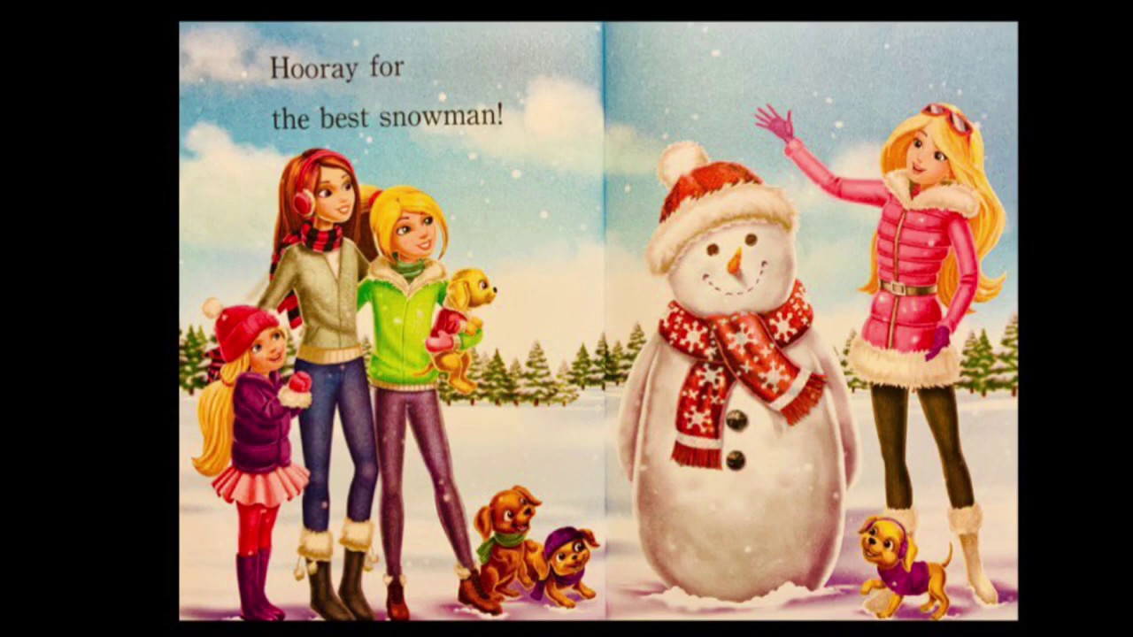 Let's Build a Snowman! | Libary Time | Barbie | Children's Book | Step ...