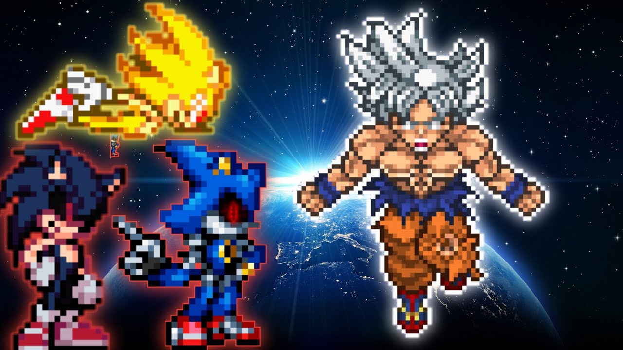 Mecha Sonic OP & Sonic TP OP & Evil Sonic.exe OP VS Goku MUI OP in Jump ...