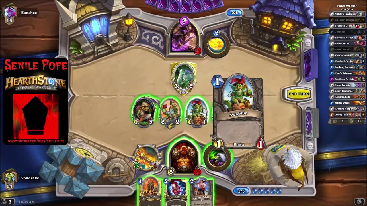 Hearthstone RR: WILD - Reno Mage vs Pirate Warrior (Season 57 Day 6 ...