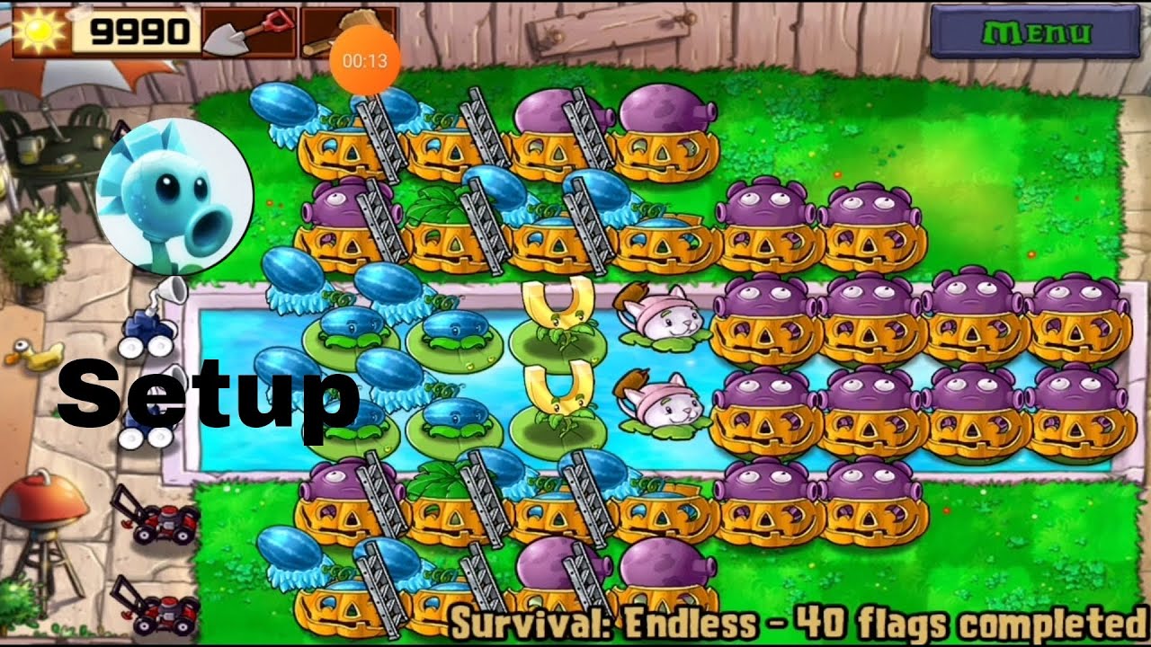 PVZ Samen's Last Stand Endless Setup in Survival Endless - YouTube