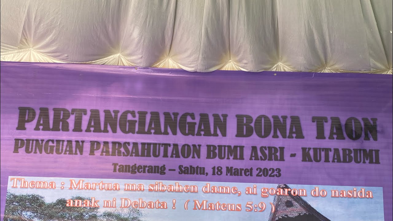 BONATAON PUNGUAN PARSAHUTAON BUMI ASRI 2023 - YouTube