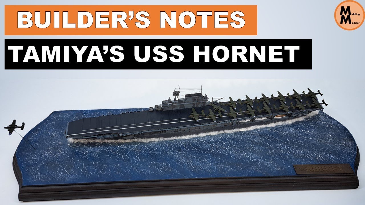 Tamiya's 1/700th scale USS Hornet waterline - Builder's Notes - YouTube
