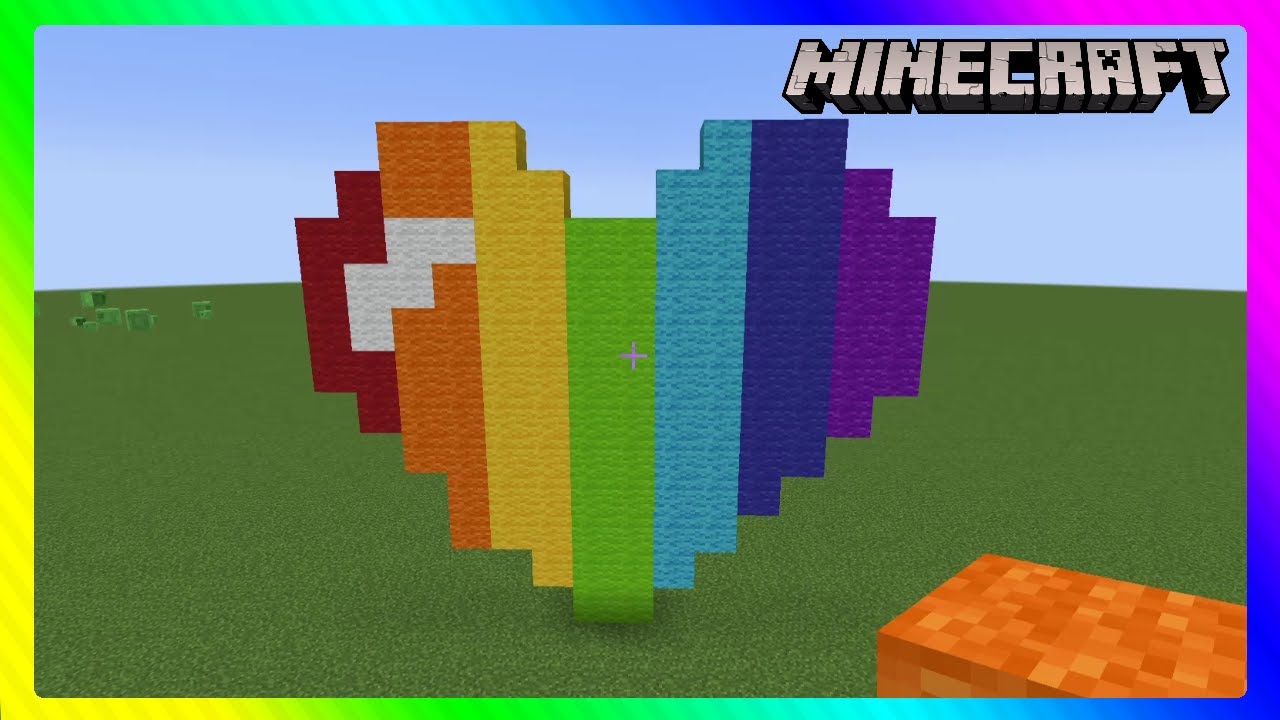 Rainbow Heart (Minecraft) - YouTube