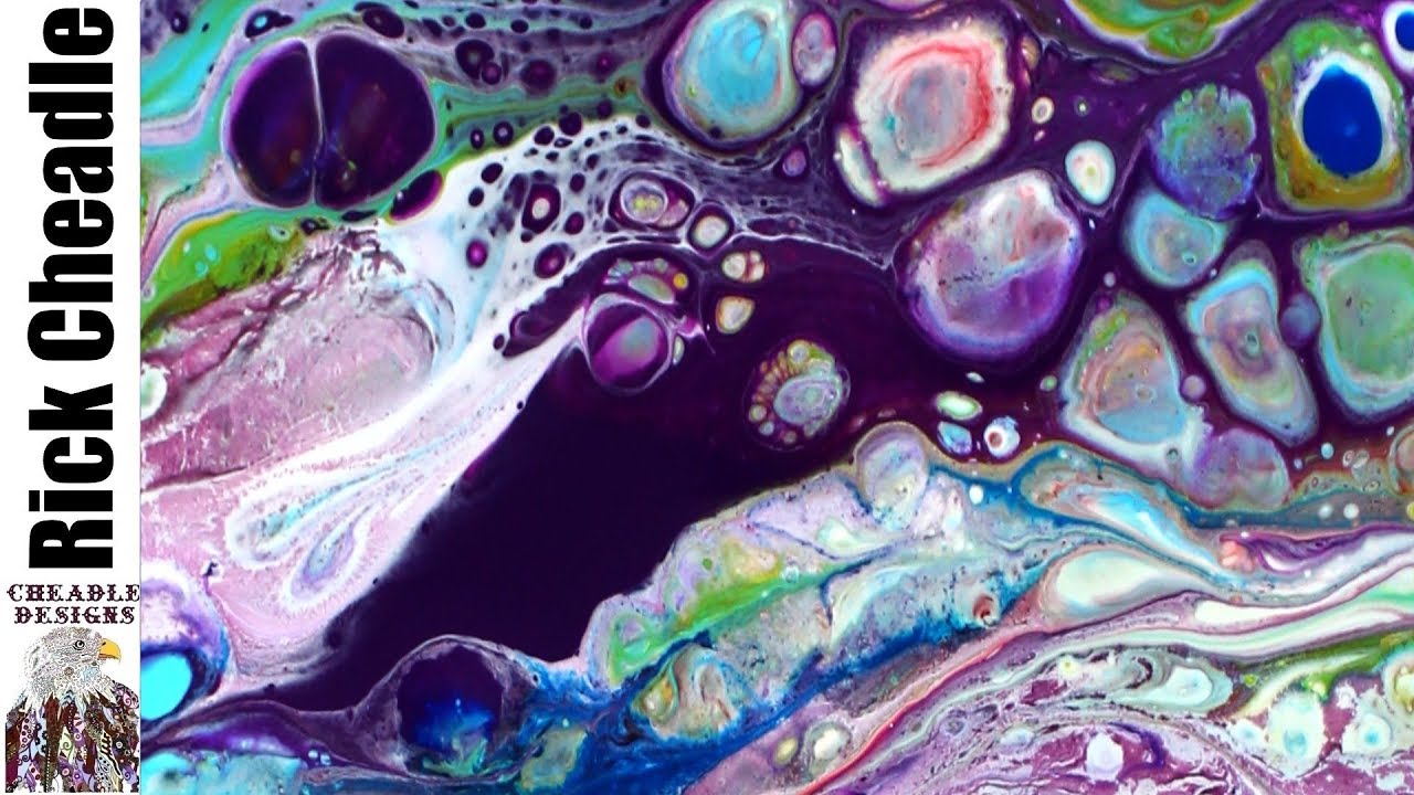 419. Fuid Art with Inks, How to paint, artist's loft abstract painting ...