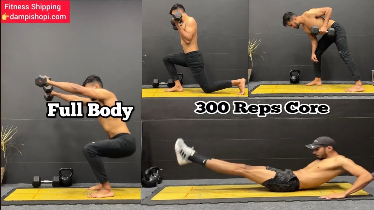 I Tried A Full Body Muscle & Core Workout (At Home) - YouTube