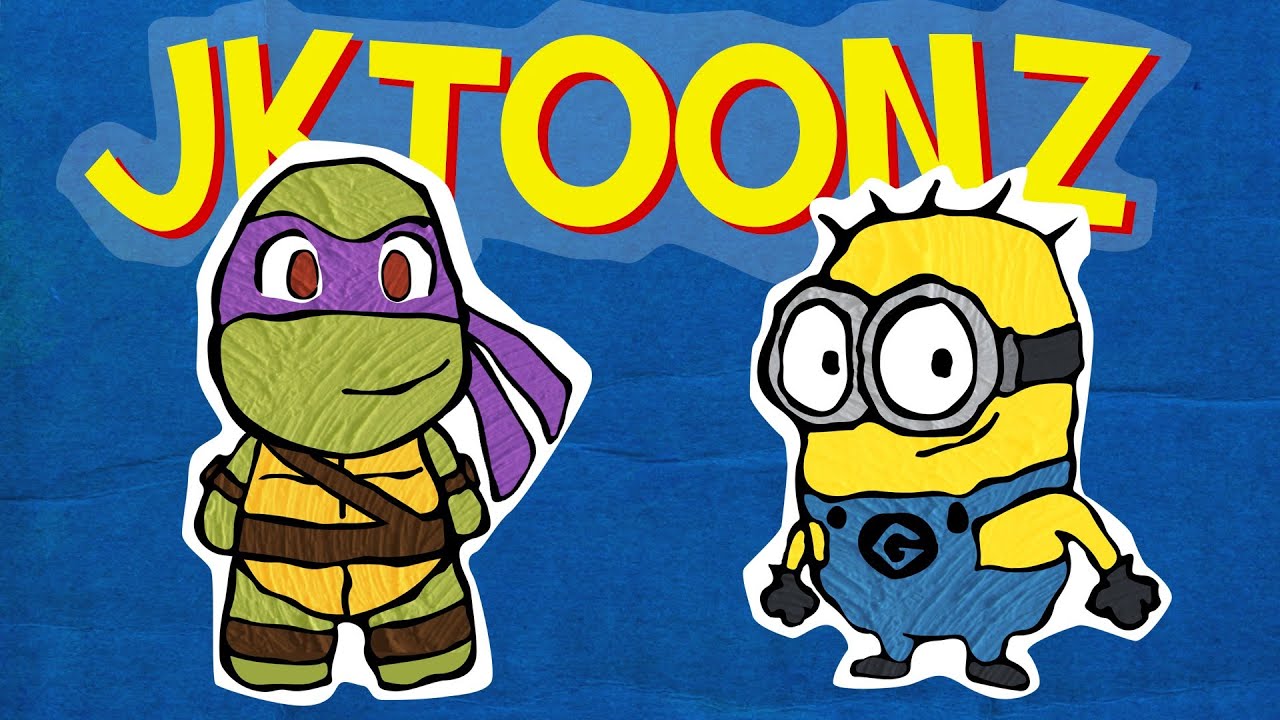 Ninja Turtles and Minions Mashup Parody - JKTOONZ Pop Stick Theater ...
