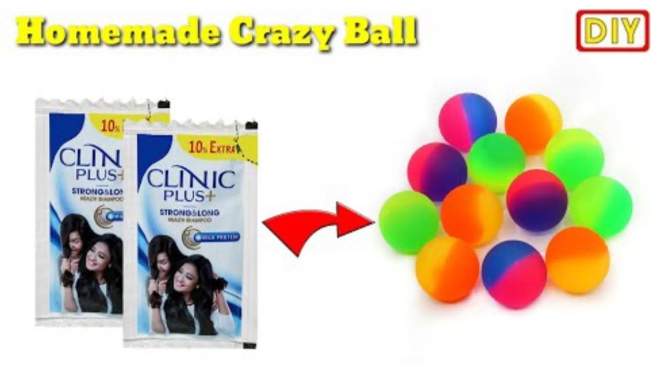 How to make Crazy balls at home/Bouncy ball/homemade crazy ball/diy ...