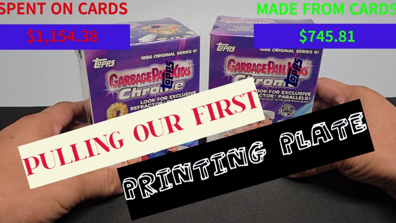 First Printing Plate of Garbage Pail Kids from TOPPS. GPK CHROME 6 ...