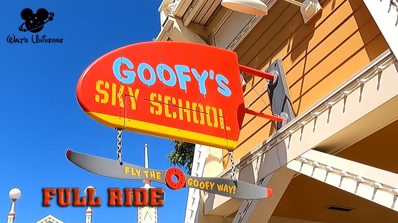 Find the Hidden Mickey at Goofy's Sky School ride at California ...