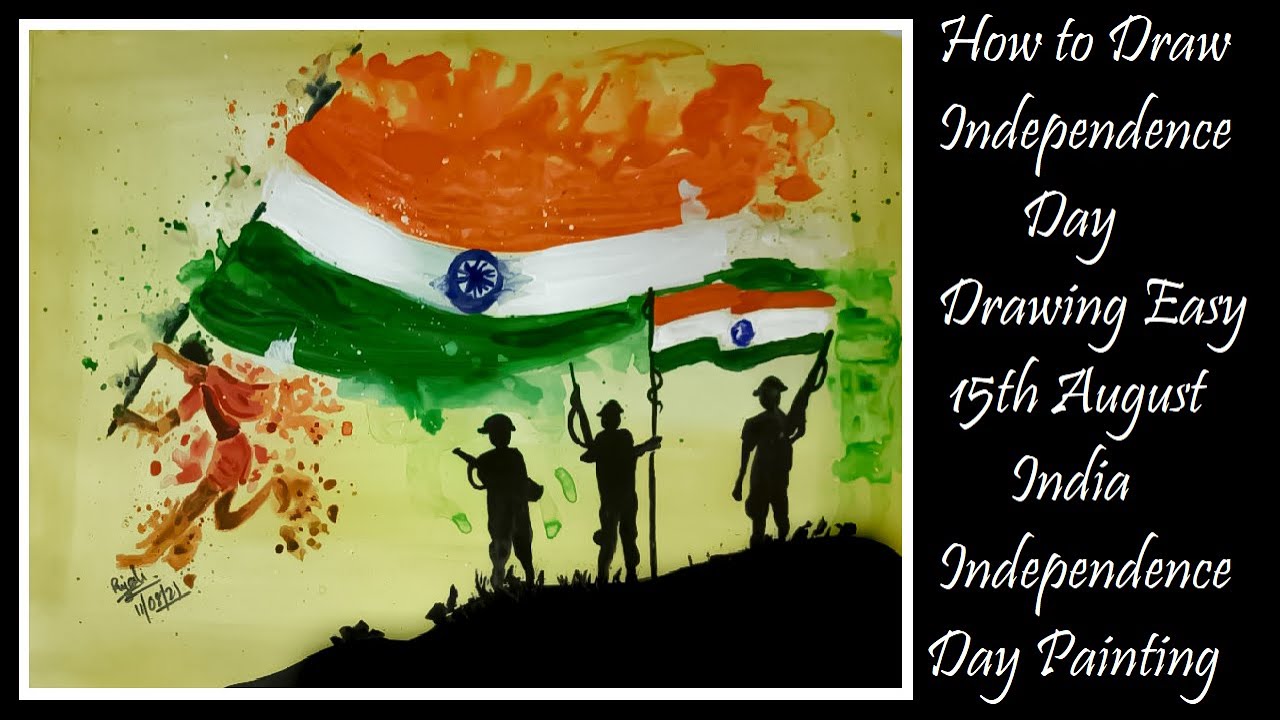 How to Draw Independence Day Drawing Easy 15th August India ...